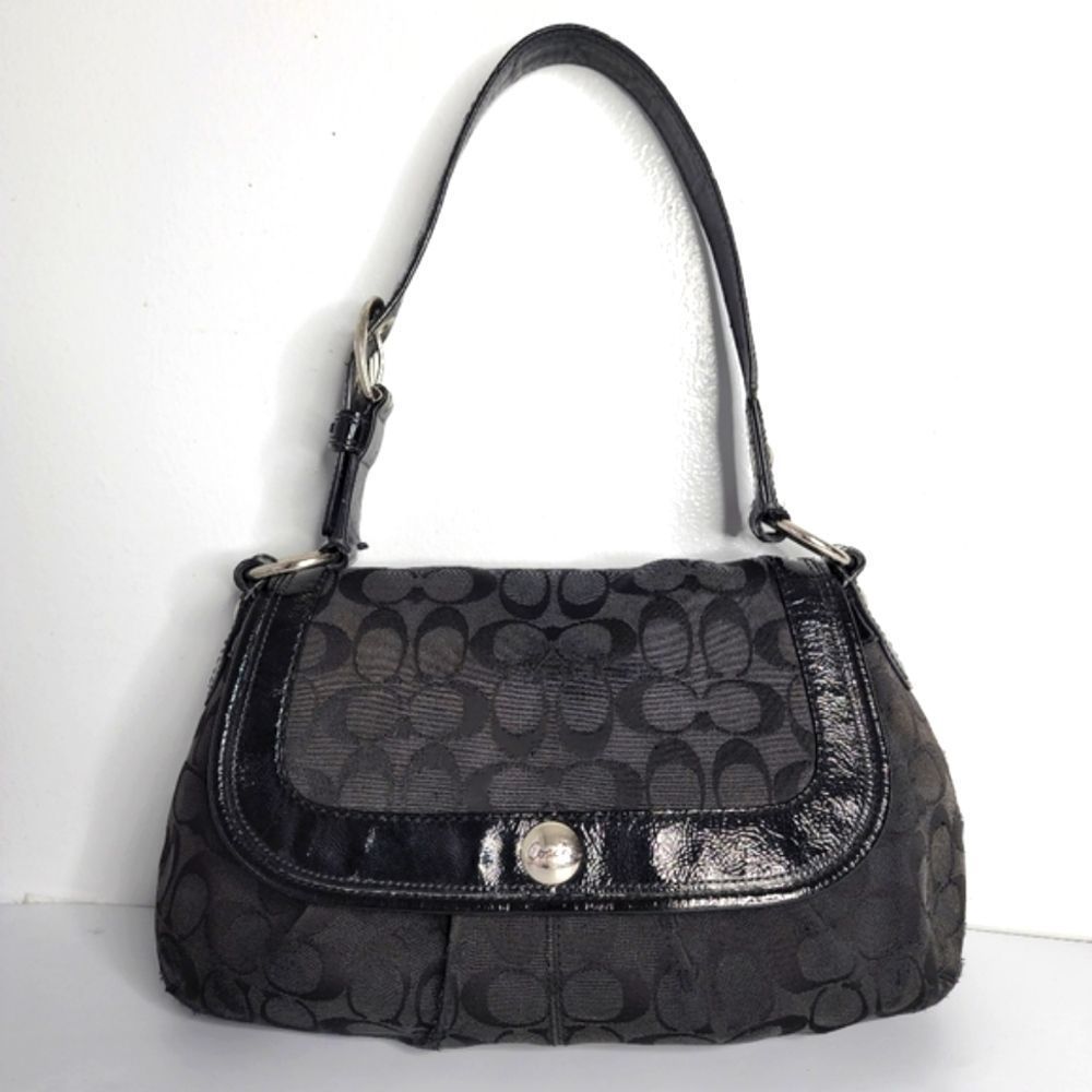 Coach Soho Pleated Signature Shoulder Bag - Gem